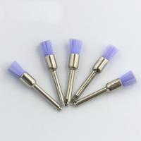 China Dental Polishing Prophy Brush Nylon White Flat Head Soft Colorful Latch Style for sale