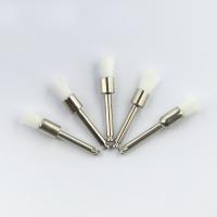 China Dental Polishing Prophy Brush Nylon White Flat Head Soft Colorful Latch Style for sale