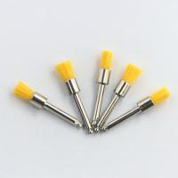 China Dental Polishing Prophy Brush Nylon White Flat Head Soft Colorful Latch Style for sale