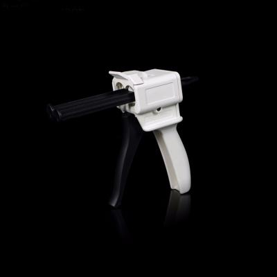 China 50ml 1:1 2:1 Dental Manual Silicone Impression Material Dispenser Silicon Gun Light Body Injection Gun for sale