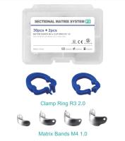 China ZT Dental Sectional Matrix System Bands F3 Autoclavable M4 2pcs Clip Ring for sale