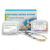 China Dental Sectional Matrix System F2 Autoclavable includes Sectional Matrix Bands M2 + Resin Clamping Ring R3 for sale