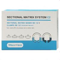 China Dental Sectional Matrix System C2 Autoclavable includes Sectional Matrix Bands M4 + Clamps R6 for sale
