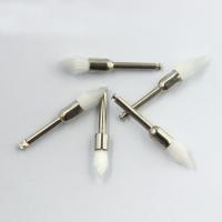 China Pointed Dental Prophy Brush Dental Use Soft Colorful Nylon Tapered Head Shape for sale