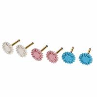 China 6Pcs  Dental Rubber Diamond Polisher Impeller CA RA Polishing Composite Kits Discs Wheel for sale