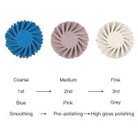 China 6Pcs  Dental Rubber Diamond Polisher Impeller CA RA Polishing Composite Kits Discs Wheel for sale