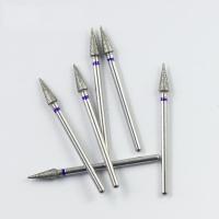 China Diamond Coated Burr Set Polishing HP Low Speed Burr Grinding Polishing Needle Shape Head for sale