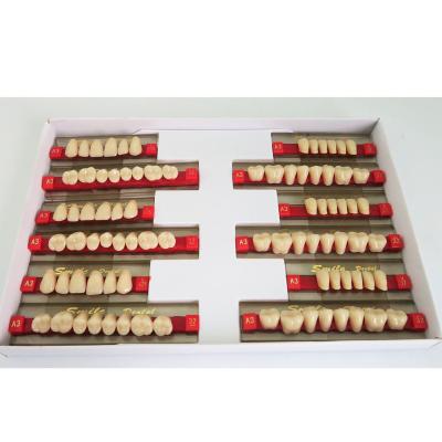 China Heraeus Form Dental Acrylic Resin Teeth With VITA Shade High Strength Flexibility for sale