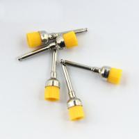 China OEM Dental Cleaning Prophy Brush Cup Shape Soft Colorful Nylon Latch Style Handle for sale