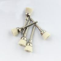 China Hygiene Goat Hair Dental Prophy Brush White Color Soft Cup Shape For Polishing Teeth for sale