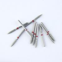 China FO Series Flame Shape Head FG Diamond Burs Electroplated Super Hard Diamond Grit for sale