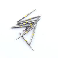 China Dental Diamond Cutting Burs For High Speed Handpiece TC Series Needle Shape Head for sale