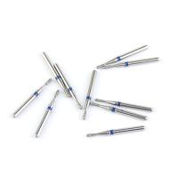 China Teeth Cutting Fg Diamond Burs With Electroplated Diamond Grits SS Handle EX Series Pear Shape Head for sale