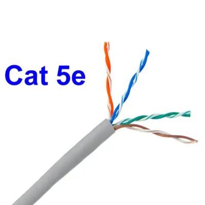 China Bare Solid Copper 23AWG UTP Cat5 Cable 0.5mm For Telecommunication for sale