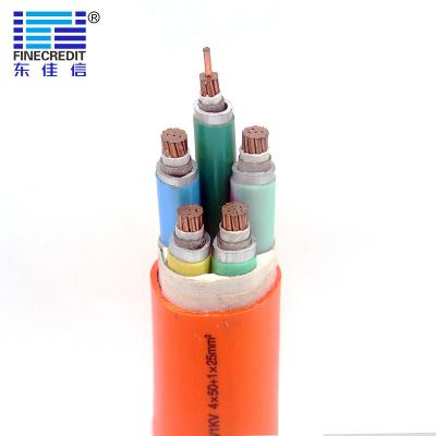 China Underground 0.6/1KV 5 Core Mineral Insulated Cable DJX Electrical Fireproof Cable for sale