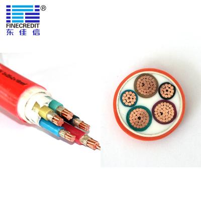 China 3×25+1×16MM2 Multi Cores Fire Rated Data Cable  LSZH 600/1000V DJXcable with Fire Protection for sale