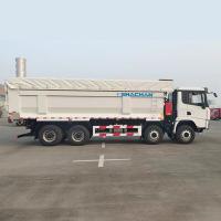 China Shacman X3000 8X4 U Shape Dump Truck  Automatic Left Normal Seats for sale