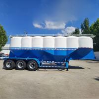 China 60cbm Cement Tank Semi Trailer Truck Trailer in 12400*2500*1580mm for sale
