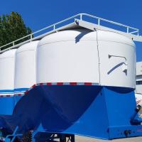 China 60cbm Cement Tank Semi Trailer Truck Trailer in 12400*2500*1580mm for sale
