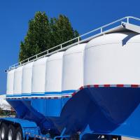 China 60cbm Cement Tank Semi Trailer Truck Trailer in 12400*2500*1580mm for sale