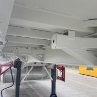 China Truck Trailer 60Tons Side Dumper Semi Trailer with 28t Heavy Duty Landing Gear for sale