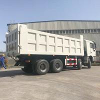 China Shacman 8X4 Dump Trucks for Heavy Machine LHD Cargo Tank Dimension 6800*2350*1600mm for sale