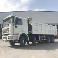 China Shacman 8X4 Dump Trucks for Heavy Machine LHD Cargo Tank Dimension 6800*2350*1600mm for sale