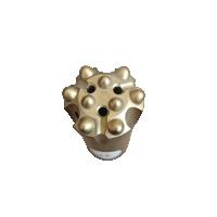 China 9 Tooth 45mm R28 Threaded Button Bit For High Power Rock Drilling for sale