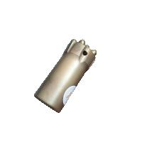 China 9 Tooth 45mm R28 Threaded Button Bit For High Power Rock Drilling for sale