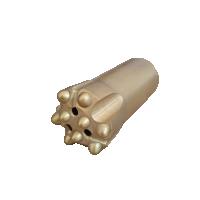 China 9 Tooth 45mm R28 Threaded Button Bit For High Power Rock Drilling for sale