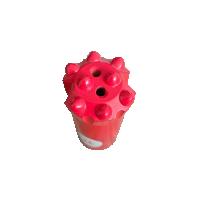 China 8 Tooth 49mm R32 Threaded Button Bit For Rock Drilling In Medium Hard / Hard Formations for sale