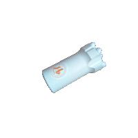 China 9 Tooth 47mm Semi Ballistic Button Bit R25 For Efficient Rock Drilling for sale