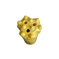 China 9 Tooth 53mm DTH Threaded T38 Button Bit Rock Drilling Impact Resistant for sale