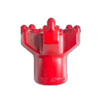 China TMT 80mm R32 Blast Furnace Drill Button Bit For Enhanced Furnace Performance for sale