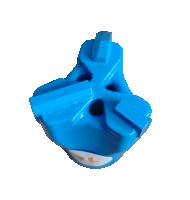 China 49mm TMT Three Wing R32 Threaded Drill Bit For Efficient Rock Drilling for sale