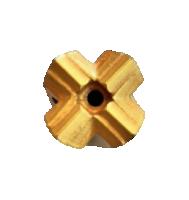 China 32mm Tungsten Carbide Cross Rock Drill Bit , Taper Drill Bit Wear Resistant for sale
