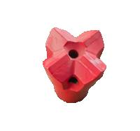 China 51mm Diameter R32 Threaded Cross Bit For Hard Rock Drilling for sale