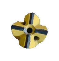 China R32 42mm Threaded Cross Drill Bit Wear Resistant With High Strength Alloy Steel Construction for sale