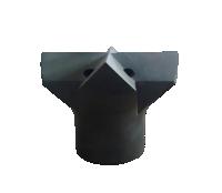 China R25 Threaded Cross Cut Drill Bit Wear Resistant For Blast Furnace Tapping for sale