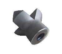 China R25 Threaded Cross Cut Drill Bit Wear Resistant For Blast Furnace Tapping for sale
