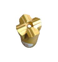 China 38mm 11° Tapered Cross Bits Wear Resistant With Tungsten Carbide Inserts for sale
