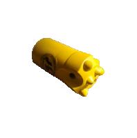 China 5 Tooth Layout 11° Taper Angle 64mm Compact Height Button Bit For Medium Duty Rock Drilling for sale