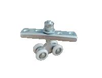 China Suspended Steel Track Roller , Four Wheel Sliding Track Roller for sale