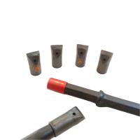 China H22 Drill Rod With 7° Chisel Bit  High Strength Alloy Steel  Tungsten Carbide Insert For Zero Slip Fit Drilling for sale