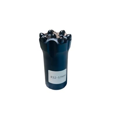 China R32 57mm Button Bit Virgin Tungsten Carbide Precision Thread For Hard Rock Drilling for sale