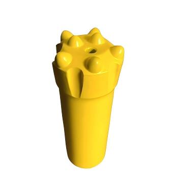 China 33mm Diameter R25 Threaded Button Bit With YK05 Carbide Grade For Rock Drilling for sale