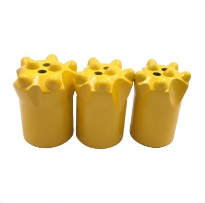 China 11 Degree 36mm Spherical Rock Drill Taper Button Bit For Heavy Duty Drilling for sale