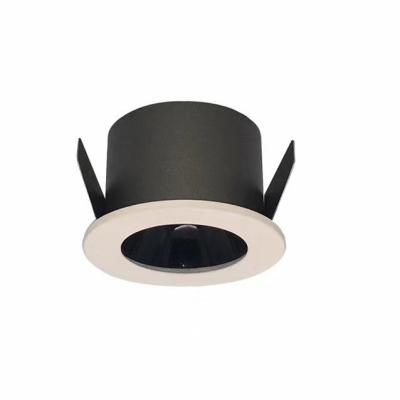 China 3W dark black mini spotlight Non-dim / switch / triac /0-10V / DALI dimmable junction box led mini downlight for sale