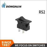 China Factory Supply RS2 Durable Multi-Gear Black Plastical 2p Rocker Switch for sale
