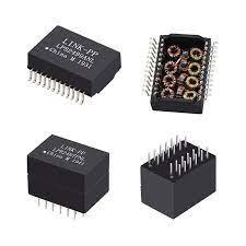China Lan Transformer H16C101S 100/1000 BASE-T Dual Port Surface Mount Type for sale